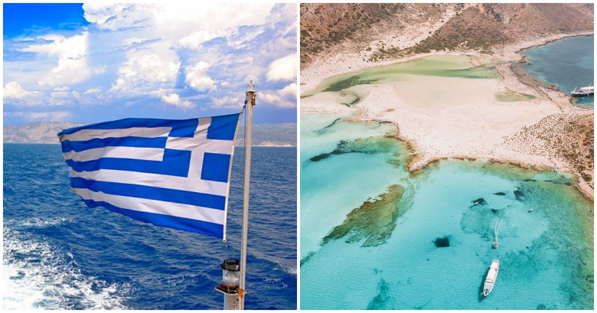Κρήτη ελληνική σημαία: Τεράστια ελληνική σημαία για να «την βλέπουν οι ...
